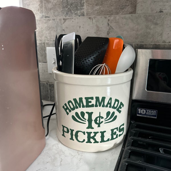 Friends TV Show Replica Pickles Jar, Monica's Kitchen Crock, Handmade ...