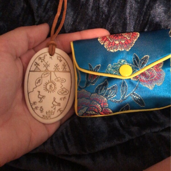 Protection Spell Witchcraft Amulet Anxiety Pendant Shaman Empath Spells ...