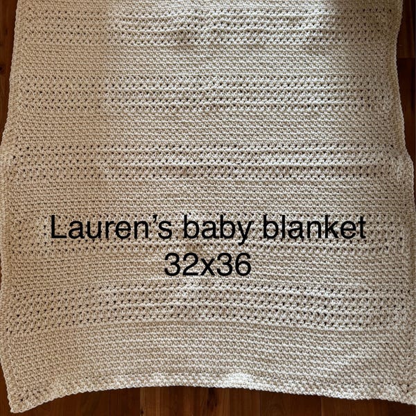 Crochet Throw Blanket Pattern, Baby Blanket Crochet Pattern, Simple ...
