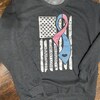 Pink Awareness Ribbon American Flag Cutting File, Cricut, Silhouette ...