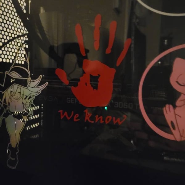 Skyrim Inspired We Know Vinyl Decal Dark Brotherhood Sticker Gaming ...