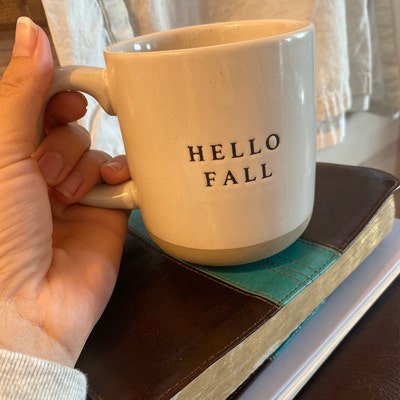 Hello Fall Coffee Mug Fall Coffee Mug PSL Mug Fall Coffee Cup Rustic ...