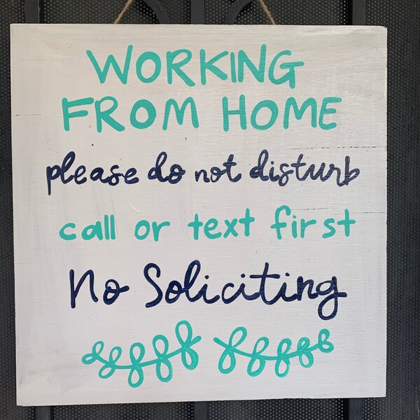 Working Do Not Disturb Sign, Work at Home Door Sign, Work at Home Mom ...