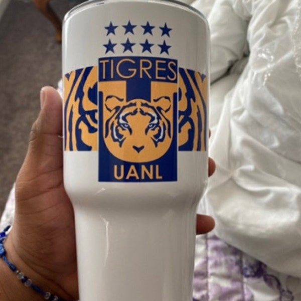 Termo Cruz Azul 30 Oz Stainless Steel Tumbler Silver and White ...
