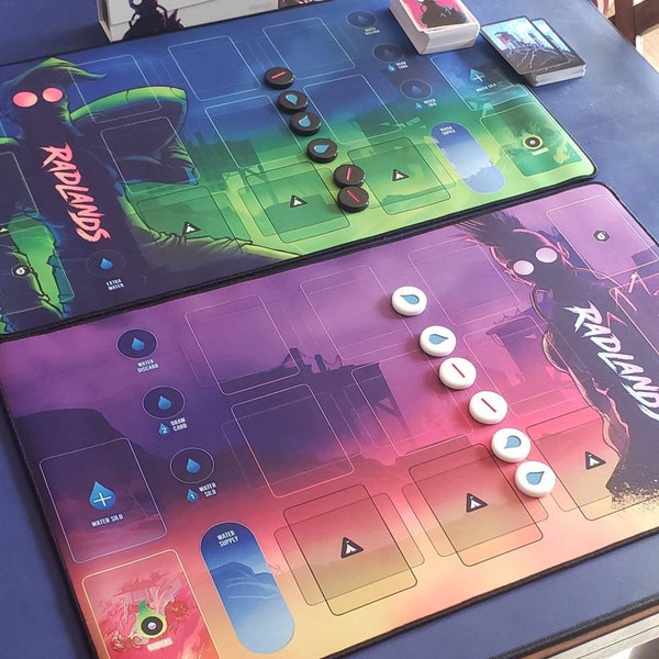 Radlands Board Game Playmats Set (24”x14”) – 2 Premium Playmats! - Card ...