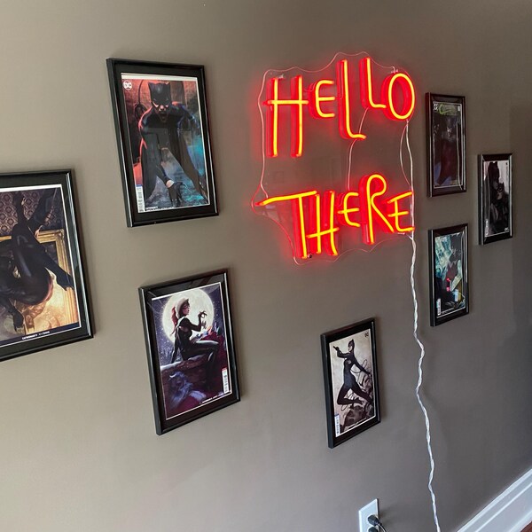 Led Hello There Neon Light / Led Hello There Neon Sign / Birthday Gift ...