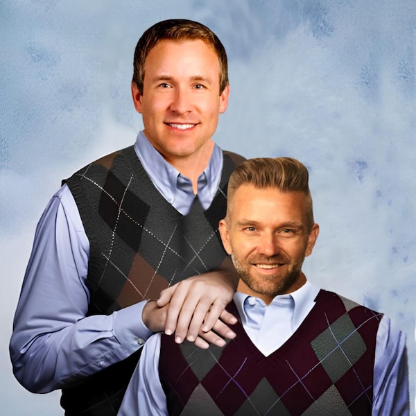 2 Person Custom Step Brothers Family Portrait | Funny Portrait | Family ...