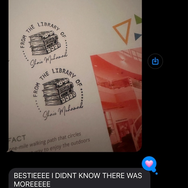 From the Library of Stamp, Library Stamp, Personalized Book Stamp ...