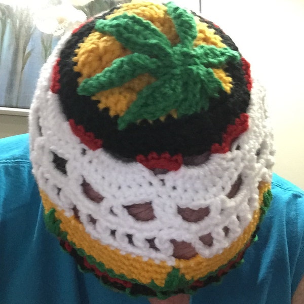 PDF Only Wacky Tobacky Pot Leaf Beanie or Slouch With Skulls - Etsy
