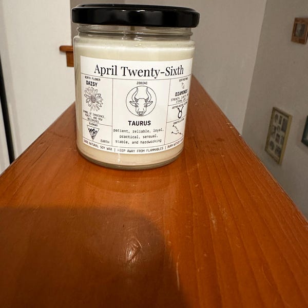 Personalized Birthdate Candle: Zodiac Astrology Gift - Etsy