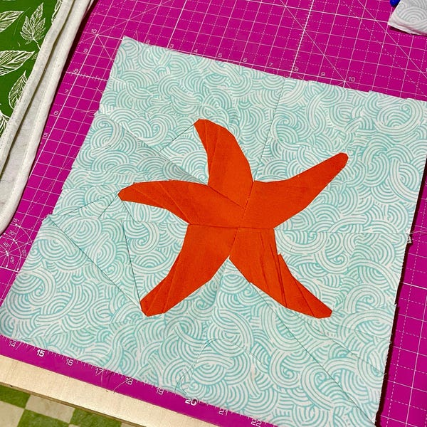 Starfish Quilt Block Pattern: Nautical Foundation Paper Piecing (PDF ...