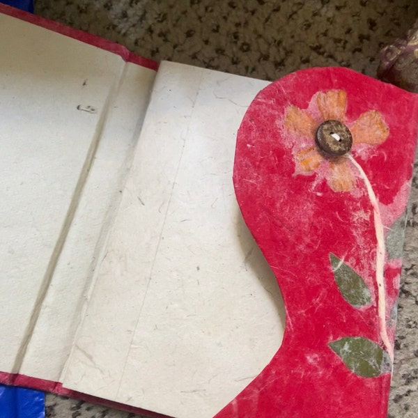 Handmade Floral Journal | Beautiful Notebook | Handmade Paper Notebook ...