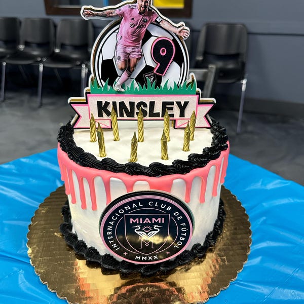 Mesi Cake Topper, Soccer Cake Topper, Mesii, Soccer , Birthday Cake ...