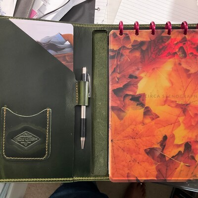 Personalized Leather Steno Pad Cover Business Field Notes 6x9 Gifts for ...