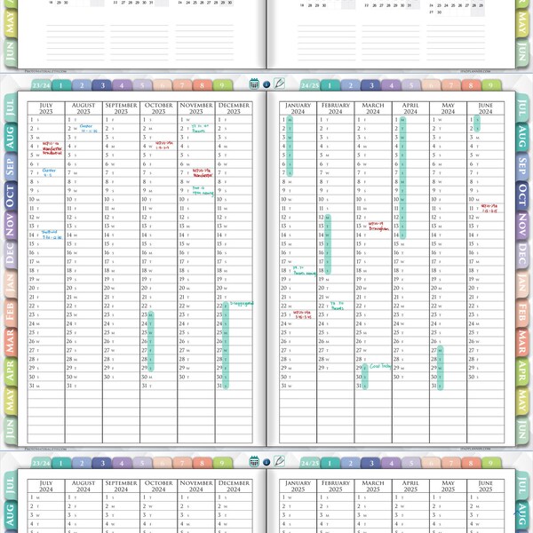 Pink Dotted Notebook Goodnotes Template Digital Journal Hyperlinked ...