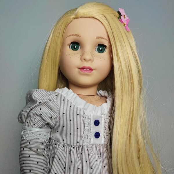 Custom WIG for 13" Dianna Effner Little Darling Head Size 7-8" Siblies ...