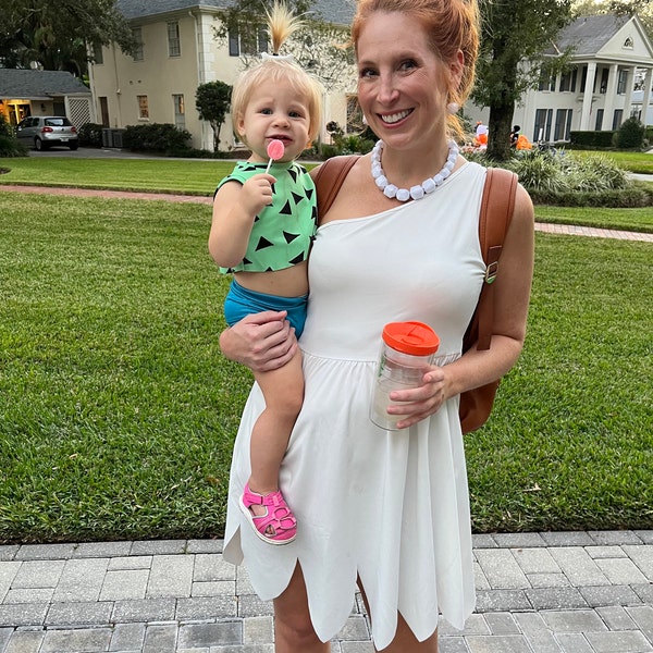 Pebbles Costume, Baby Pebbles Halloween Outfit, Toddler Halloween ...