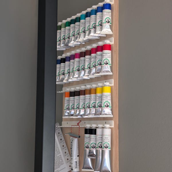 Paint Tubes Organizer for up to 8 Mm for Skadis Style Pegboards - Tube ...