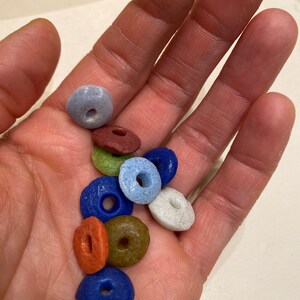 10 Mm. African Vulcanite Vinyl Heishi Beads Strand 14 | Etsy