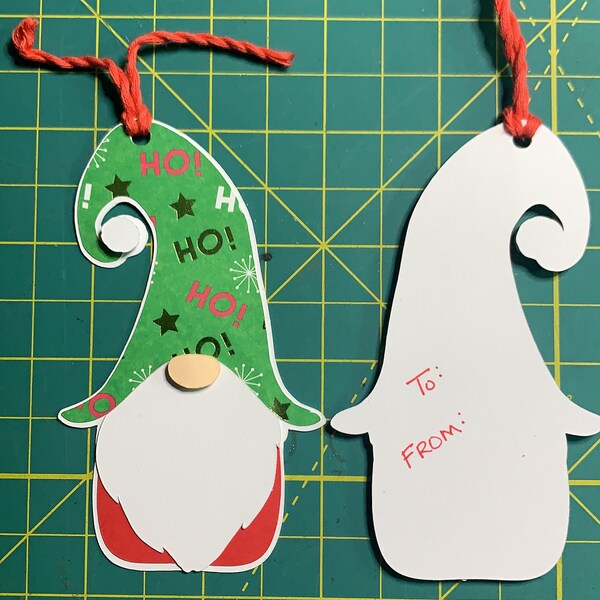 Gnome Gift Tag SVG, Christmas Gnomes SVG, Gnomes SVG, Christmas Gnome ...