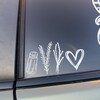 Baseball Car Decal Baseball Heart Decal Baseball Window Decal Baseball ...