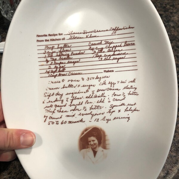 Mother's Day Gift, the Giving Plate, Recipe Display, Kitchen Decor ...