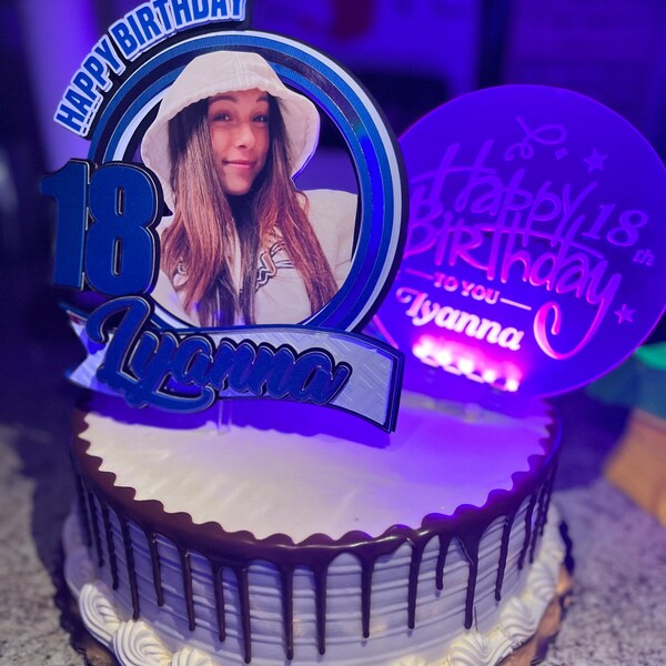 Personalized Photo Cake Topper, Adults Cake Toppers, Kids Cake Topper ...