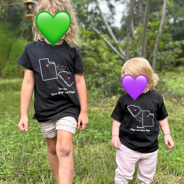 Custom State to State Long Distance Love, Long Distance Relationship ...