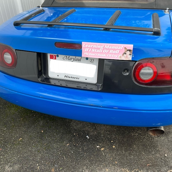 If I Stall Pls Don't Honk at Me Stick Shift Bumper Sticker & Magnet ...