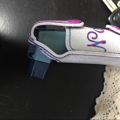 Inhaler Case, Inhaler Holder, Inhaler Keychain, Glitter Vinyl Option ...