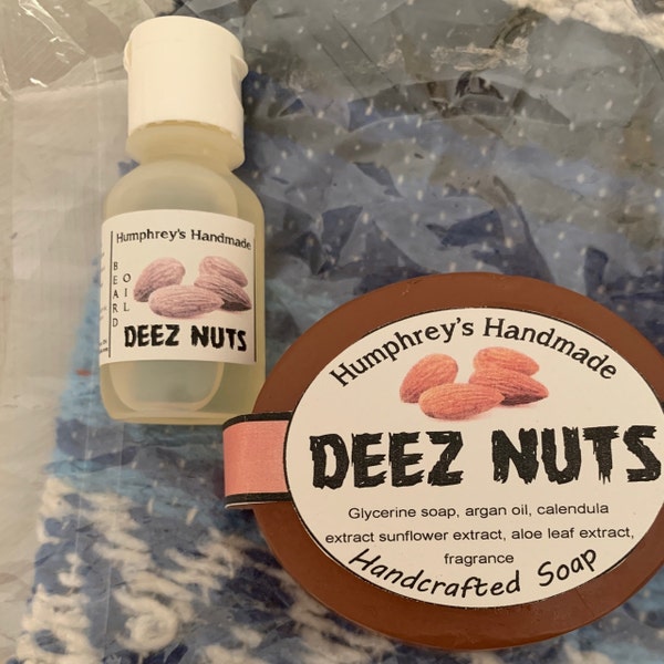 DEEZ NUTS Glycerin Soap, Honey Almond Shave & Shampoo Soap, Beard Wash ...