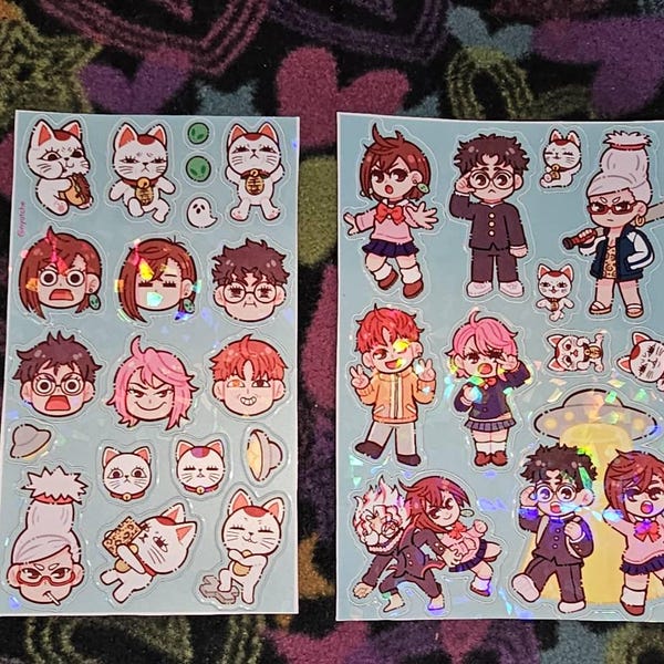 Cute Mascots Journaling Sticker Sheets - Etsy