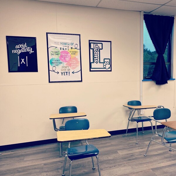 The Power of yet Positive Classroom Poster, Inspirational Motivational ...