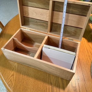 Recipe Box for 3x5 Cards, Divider Made of Cherry, Purpleheart, and Oak ...