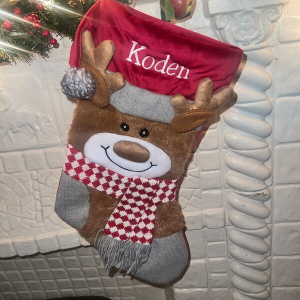 Personalized Furry Friends Christmas Stockings Holiday Décor Plush ...