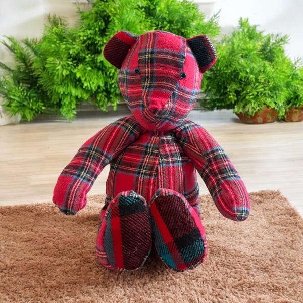 Beginner-friendly Stuffed Bear Pattern + VIDEO Tutorial - Keepsake Memory Bear, Safe Plush Toy ...