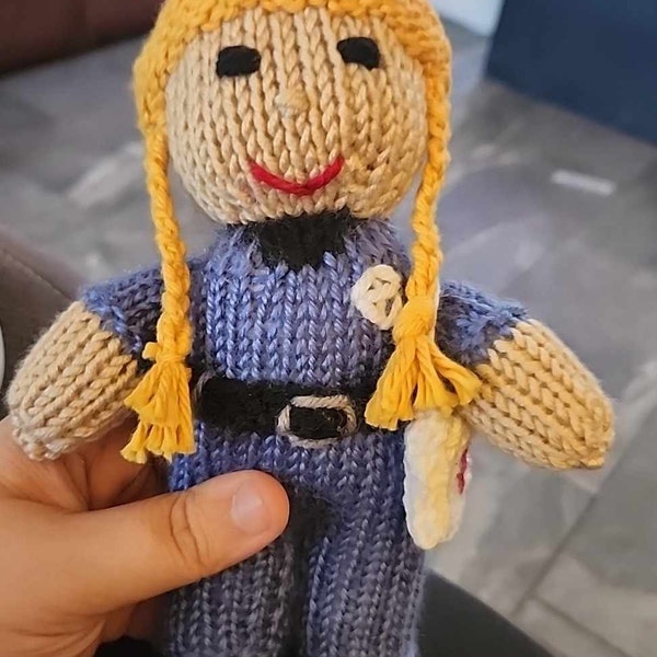 Pocket Mini Dolls Knitting Pattern 15cm (6 Inch) Nurse Doctor Fireman ...