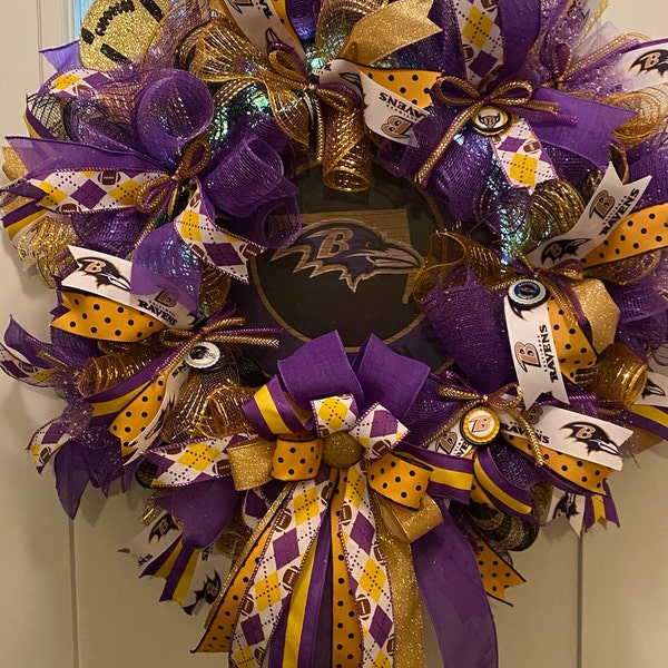 Baltimore Ravens Inspired Grosgrain Ribbon And/or Coordinating 1 ...