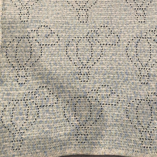 Aria Blanket | Filet Crochet Blanket Pattern | Baby Blanket Crochet ...