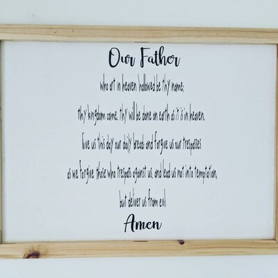 Our Father the Lord's Prayer Holy Bible Svg, Christian Svg, Dxf, Eps ...