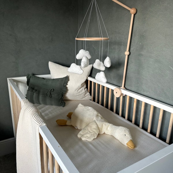 Boucle Mobile Handmade Baby Mobile Clouds Mobile Baby Nursery ...