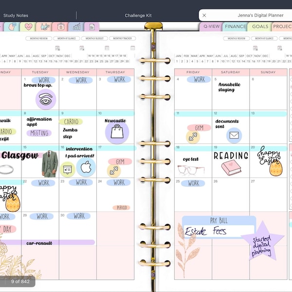 Digital Planner Bundle, 2025 ,2026 Dated Digital Planner, Goodnotes ...