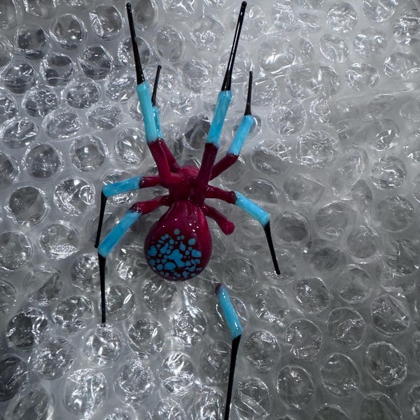Glass Spider, Spider Blown Glass, Art Glass, Blown Glass Art, Blown ...