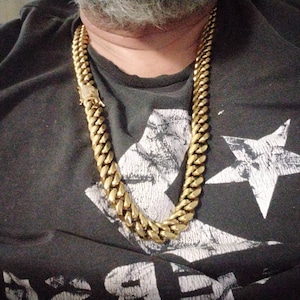 18k Gold Filled Cuban Link Chain 1.5mm of Thickness, 16, 18 or 20 ...