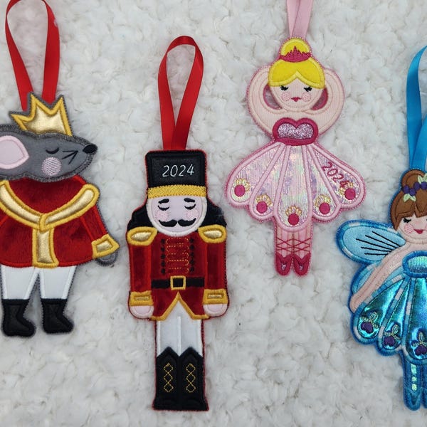The Nutcracker Tree Ornaments ITH Machine Embroidery Design, Embroidery ...