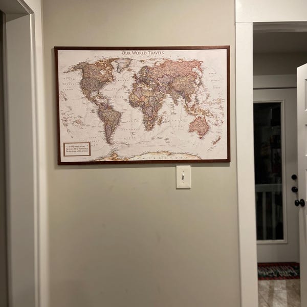 Canada Push Pin Map, Large Wall Art Map, Canada Travel Map, Custom Gift ...