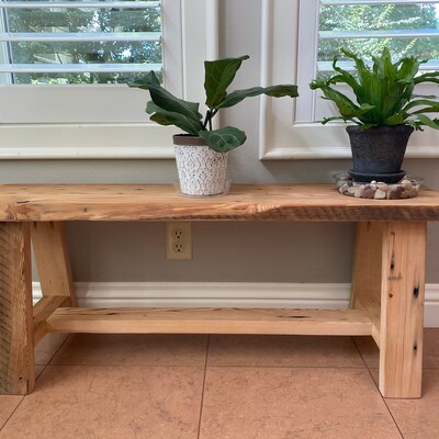 Walnut Butcher Block Waterfall Style Kitchen Island, Waterfall Table - Etsy