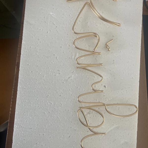 Personalised Wire Wall Words - Etsy