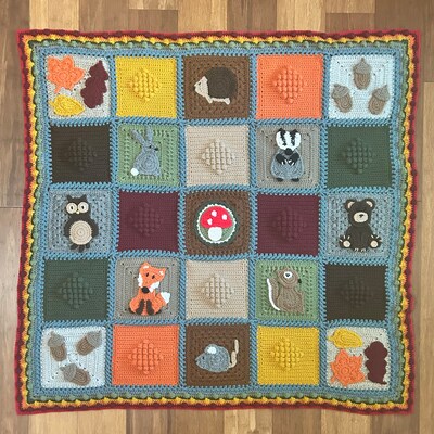 US TERMS PDF Crochet Pattern Animal Kingdom Blanket - Etsy