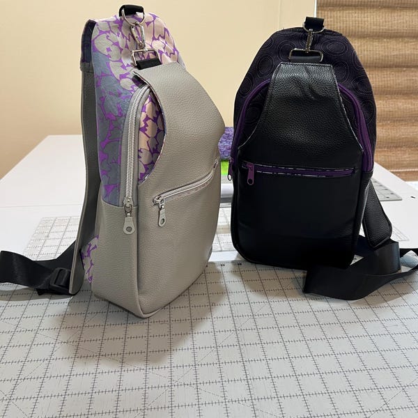 New Finn Sling Bag SEWING PATTERN, Unisex Sling Bag Pattern, Mini Sling ...